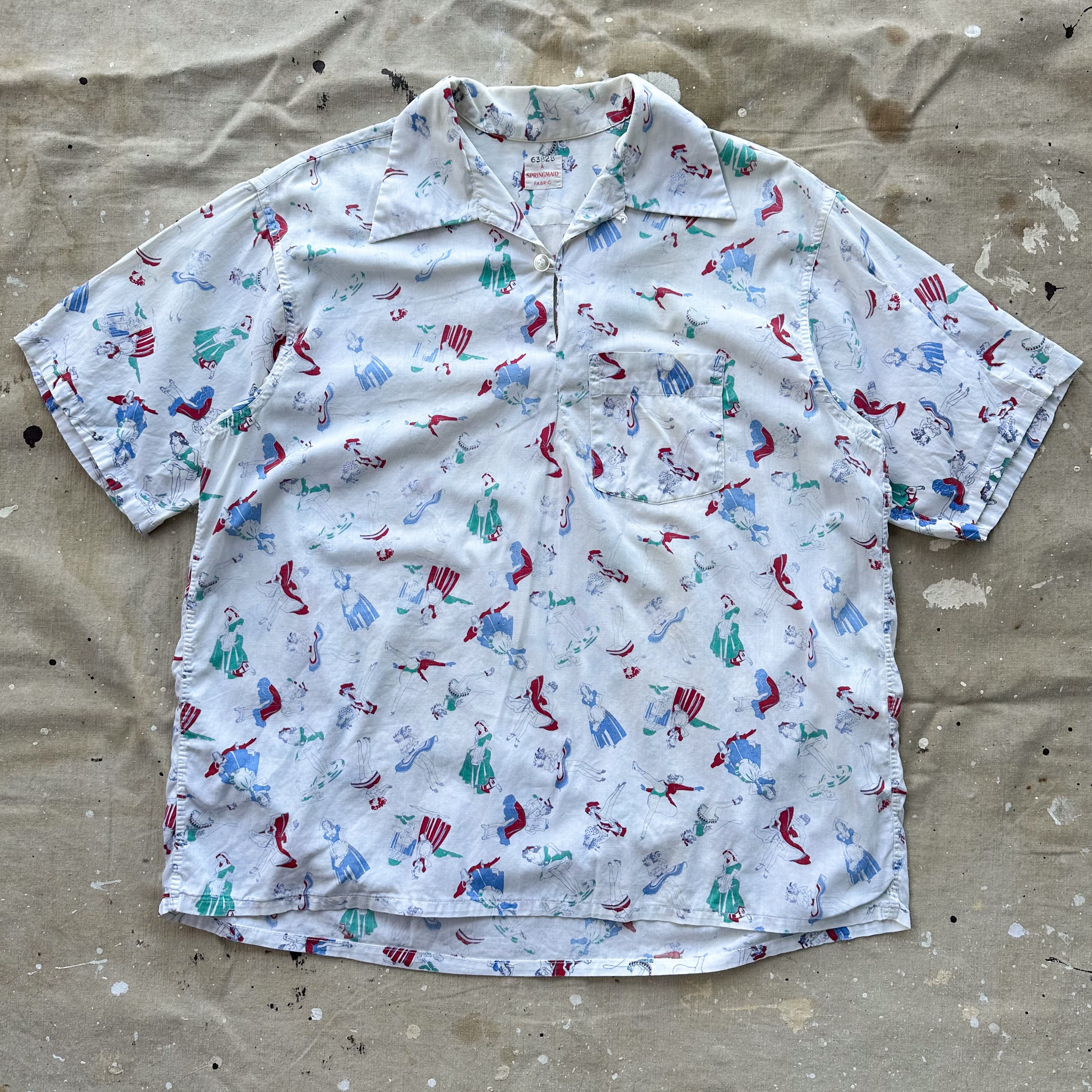 1950’s Springmaid fabric shirt – Arachnid Vintage